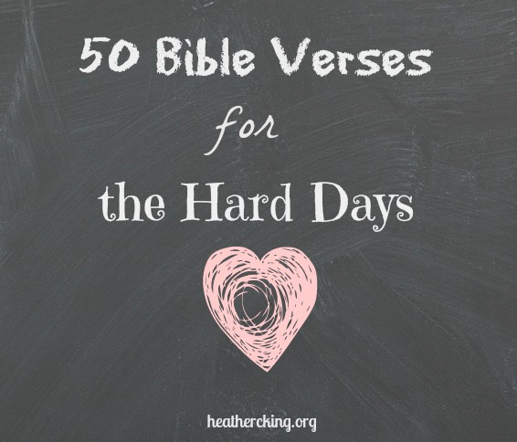 50 Bible Verses for the Hard Days – Heather C. King – Room to Breathe