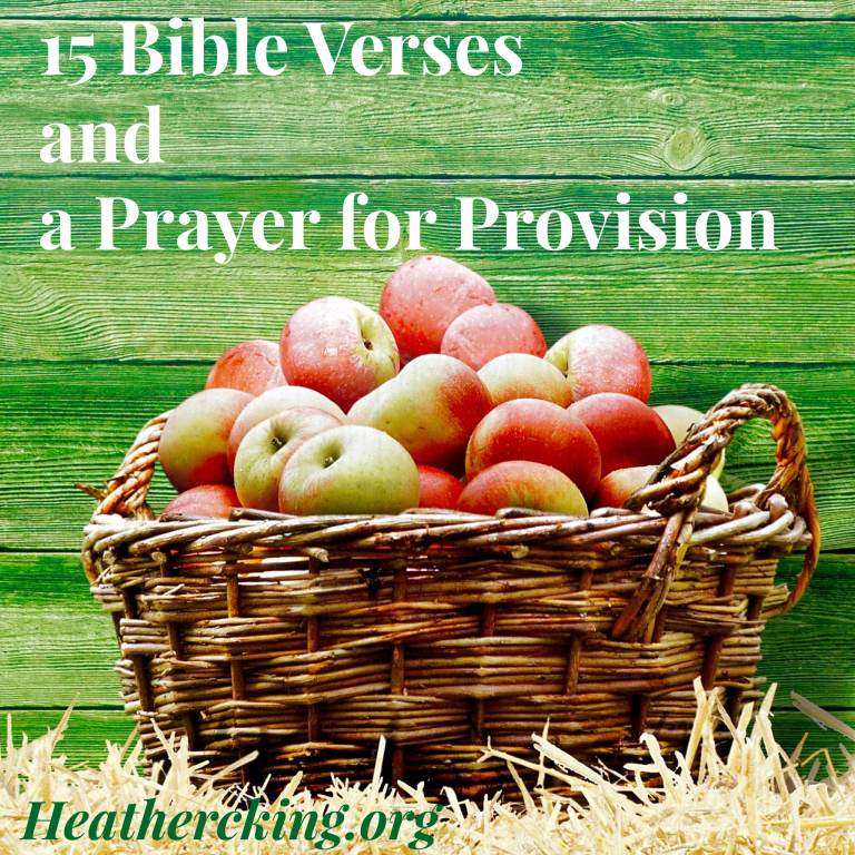 15 Bible Verses and a Prayer About Provision – Heather C. King – Room ...