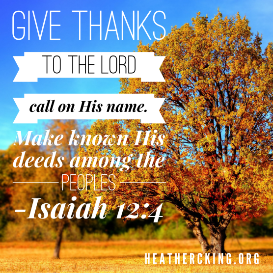 30 Bible Verses for Thanksgiving – Heather C. King – Room to Breathe