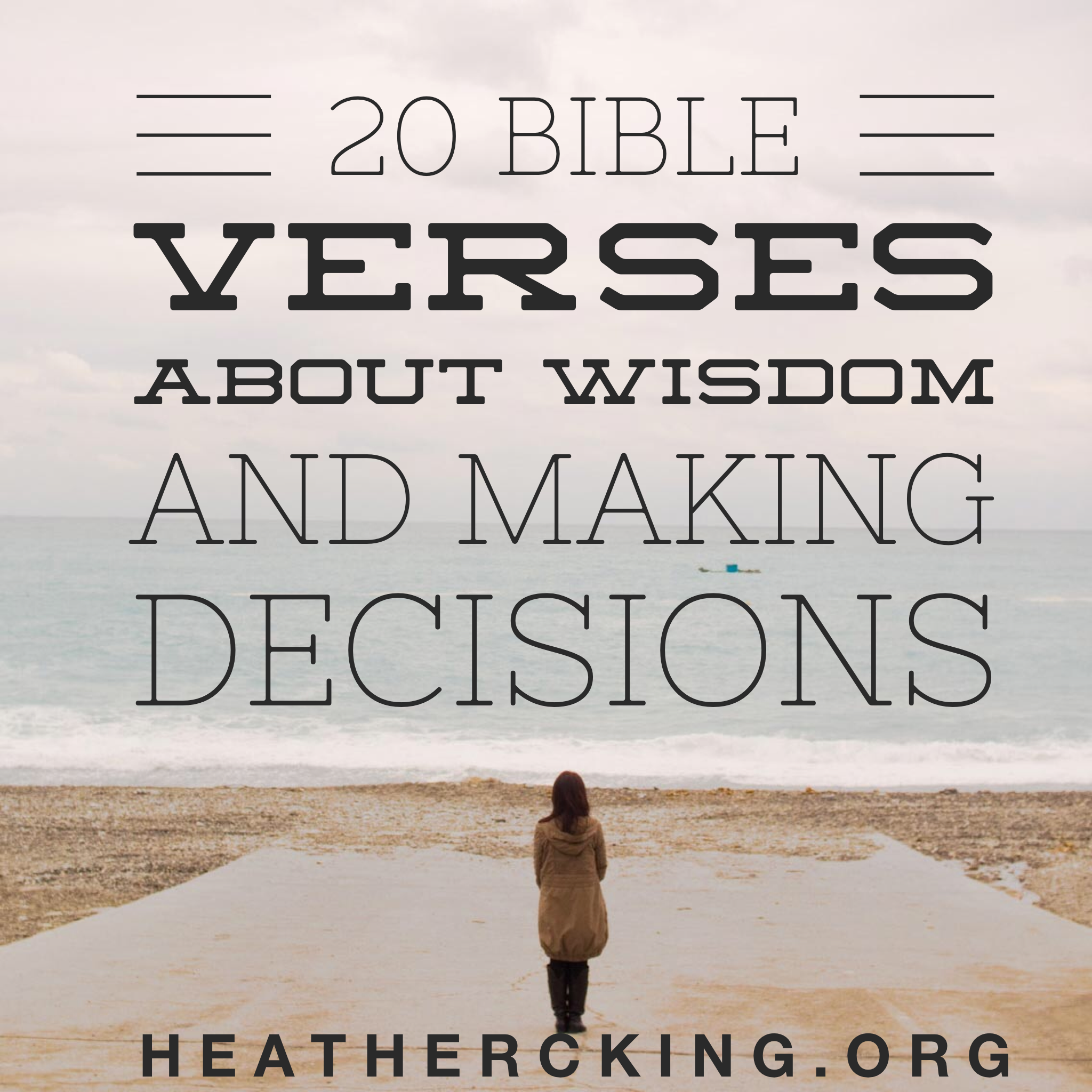 Bible Verses about Wisdom and Making Decisions – Heather C. King – Room ...