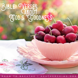 Bible Verses about God’s Goodness – Heather C. King – Room to Breathe