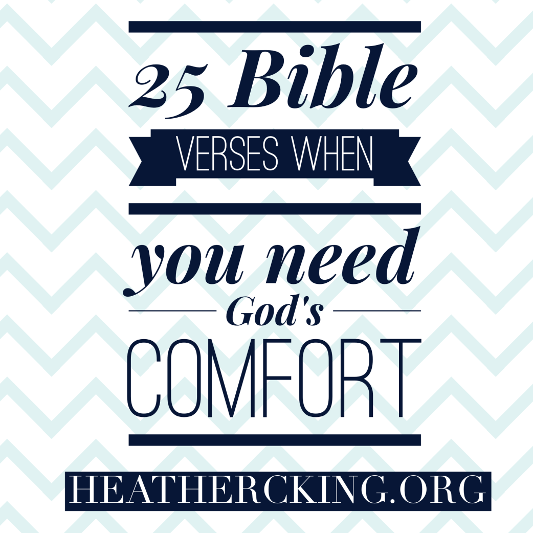 Bible Verses about God’s Comfort – Heather C. King – Room to Breathe